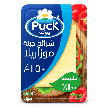 Puck Mozzarella Slices Cheese 150 gm