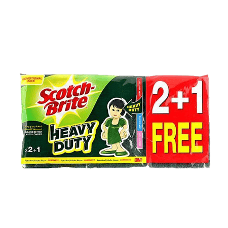 Scotch Brite Triple Heavy Duty Scrub Sponge 2+1 Free