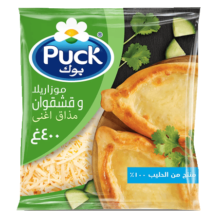 Puck Mozzarella and Kashkaval Shredded Cheese 400 gm