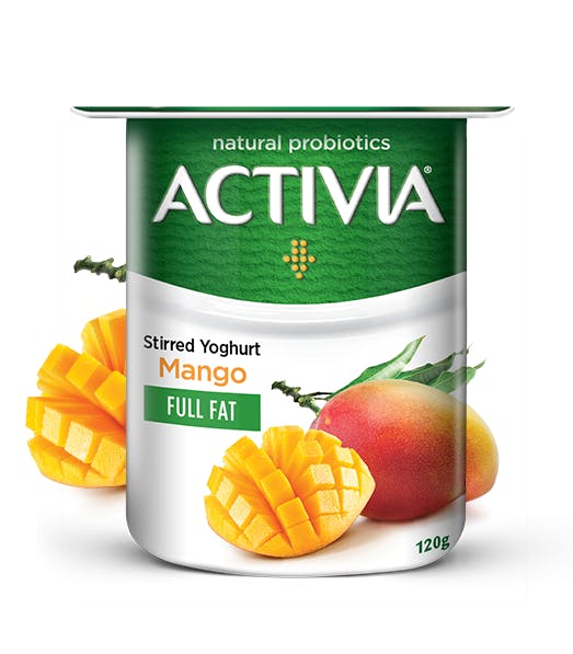 Activia Full Fat Mango Yoghurt 120 gm