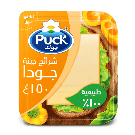 Puck Gouda Natural Slices Cheese 150 gm