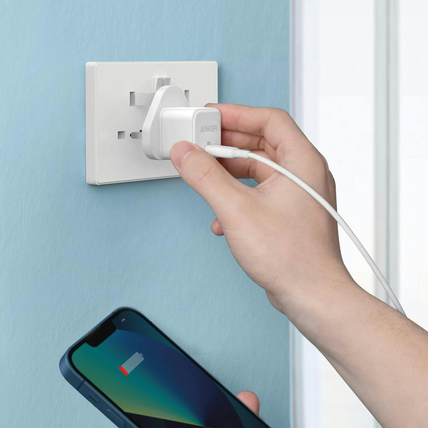 Anker Powerport Iii 20W White Type-C Cube