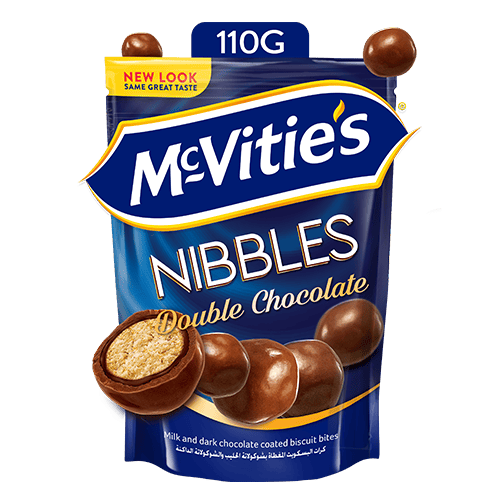 Mcvities Nibbles Biscuit Balls Double Chocolate 110 g