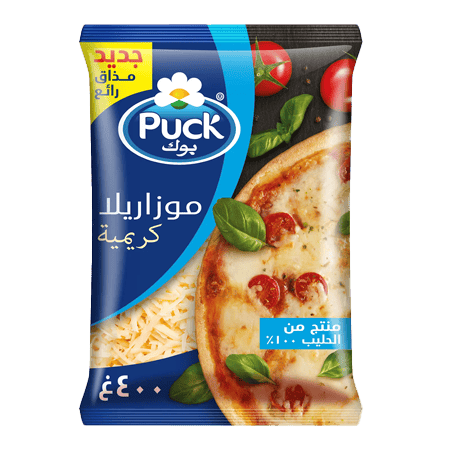 Puck Mozzarella Shredded Cheese 400 gm