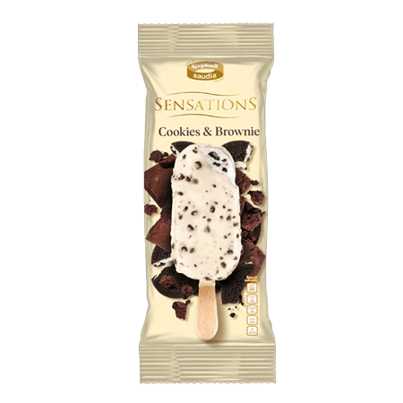 Saudia Ice Cream Sensation Cookies and Brownies 105 ml