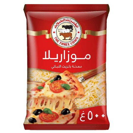 The Three Cows Shredded Mozzarella Analogue Cheese 400 gm